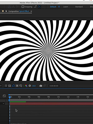 After Effects Tutorial: Rotating Spiral Illusion